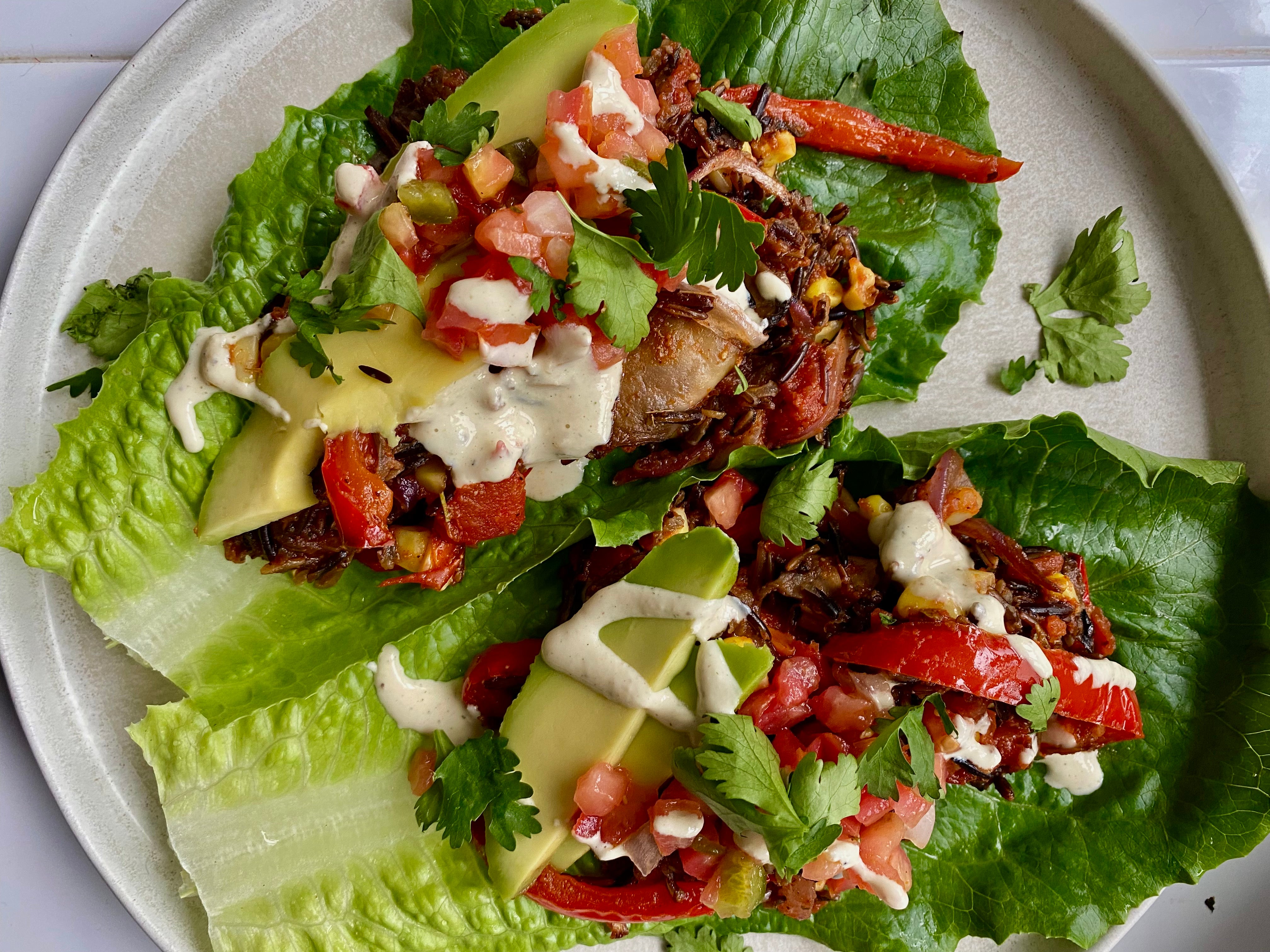 5. Mexican Wild Rice Lettuce Cups – Crisper